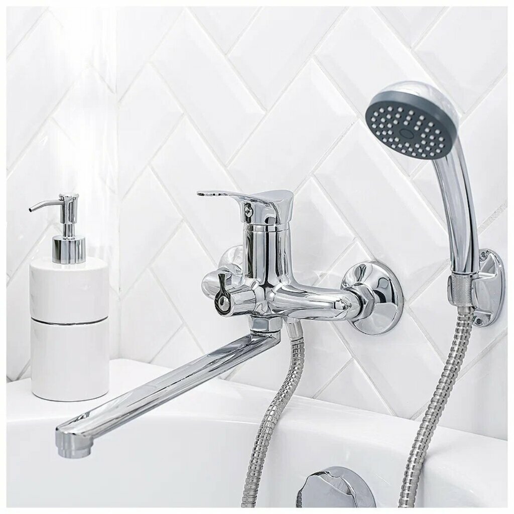 Смеситель для ванны PMC с керамическим картриджем, цвет Хром, SL86-006E