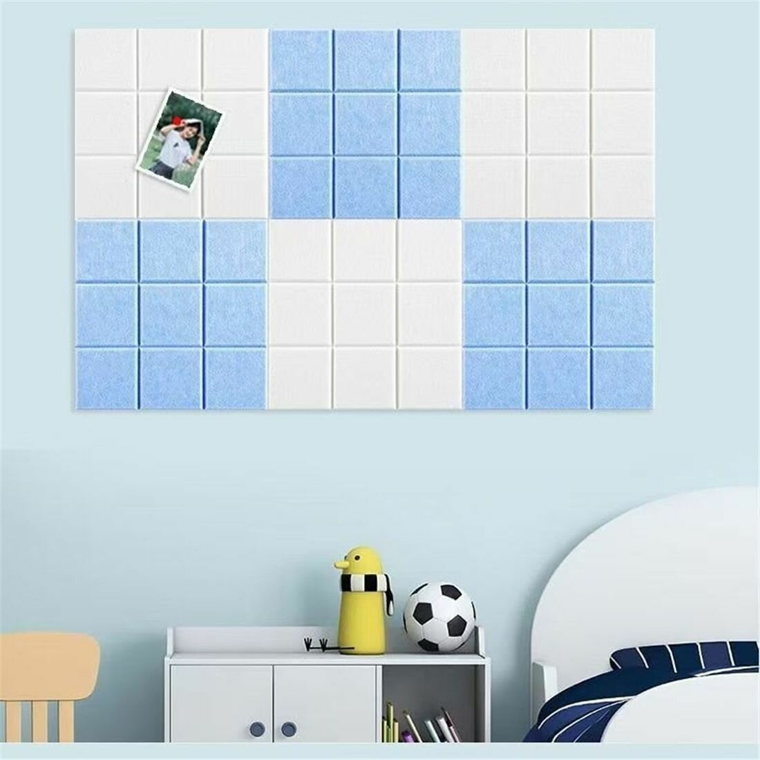 Доска для заметок на стену из ЭКО-войлока, Декоративная фетровая панель, Текстильная доска 6 штуки