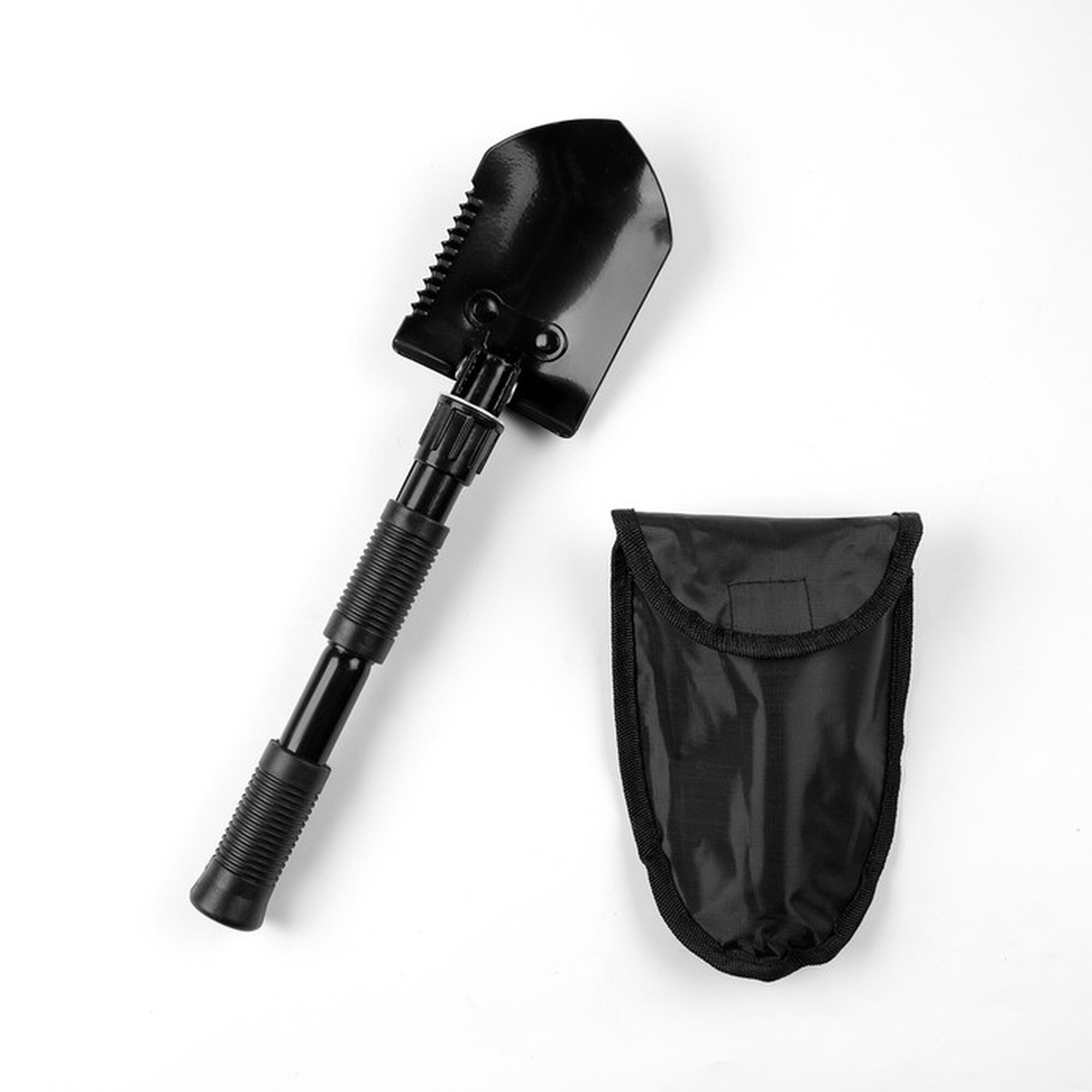 Лопата Сима-ленд "Турист", складная, углеродистая сталь, в чехле