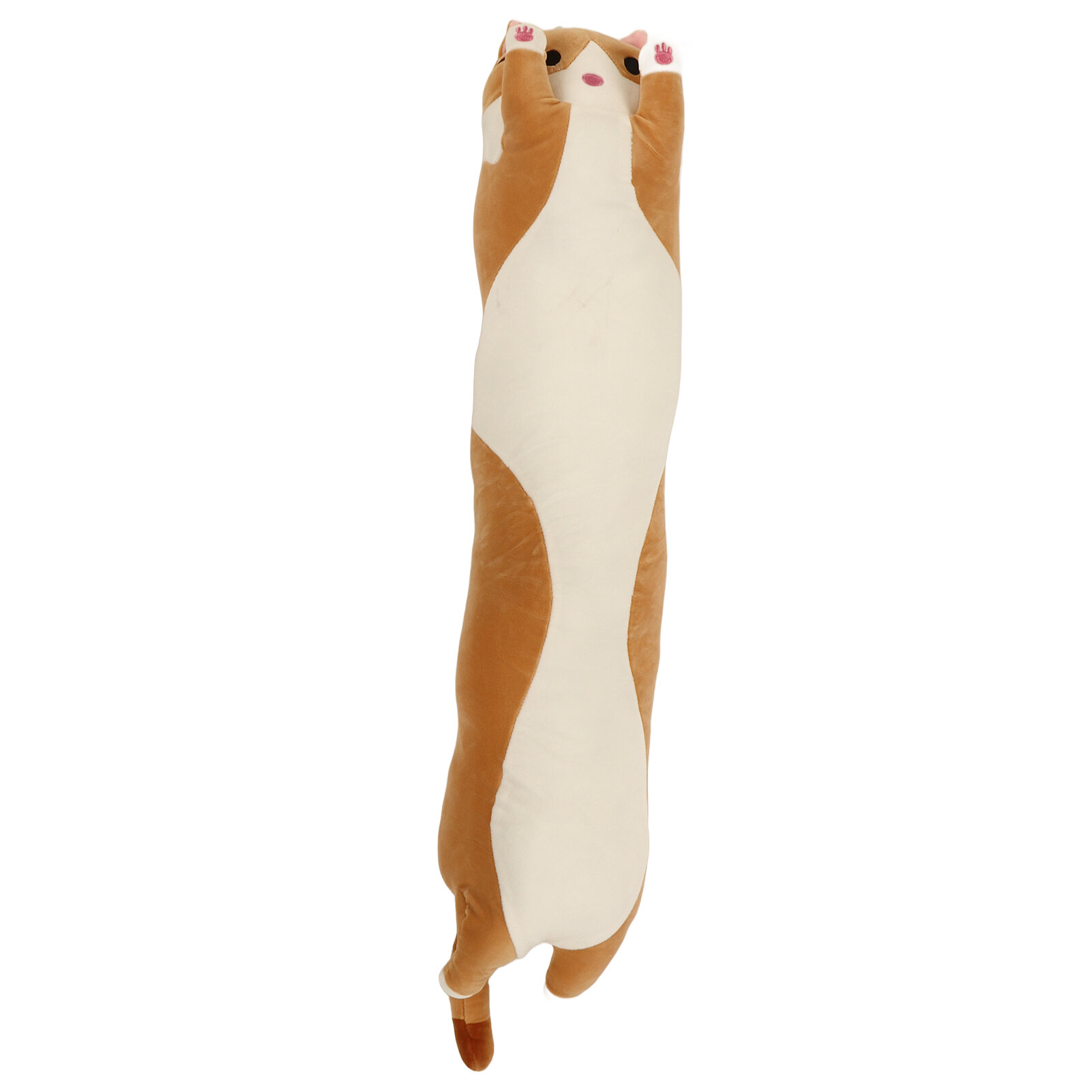Детская игрушка с изображением кота из мультфильма, мягкая плюшевая длинная подушка, мягкие очаровательные игрушки в виде животных для детей, желтый, 90 см/35,43 дюйма