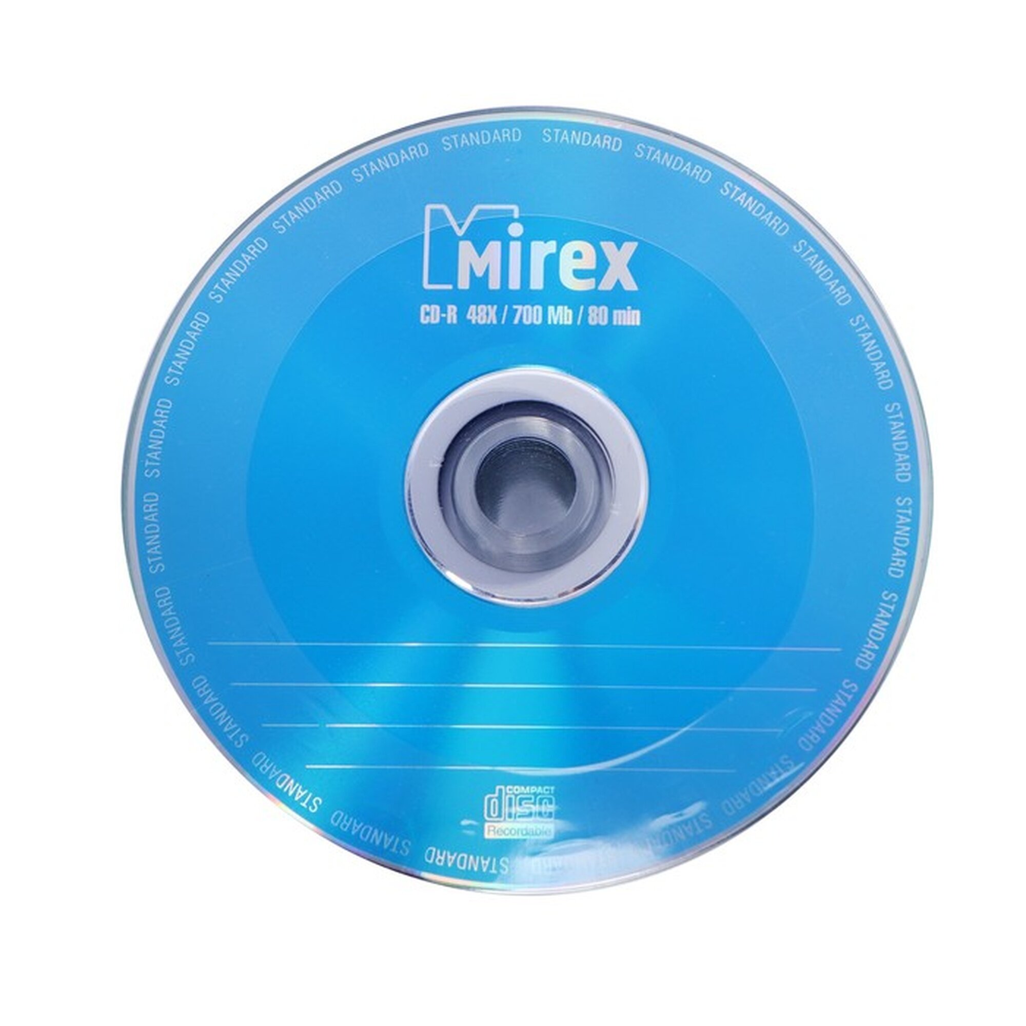 Диск CD-R Mirex "Standard 50", 700МБ, 48х, поликарбонат, 1 шт