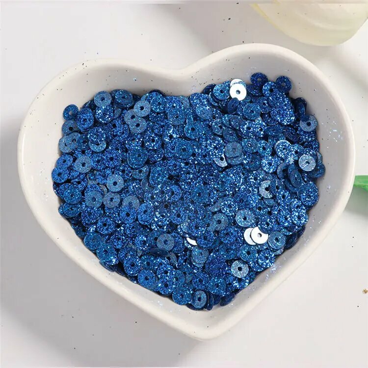 Блестки Flatcup ПВХ 4 мм 10 г Синий, Royal Blue