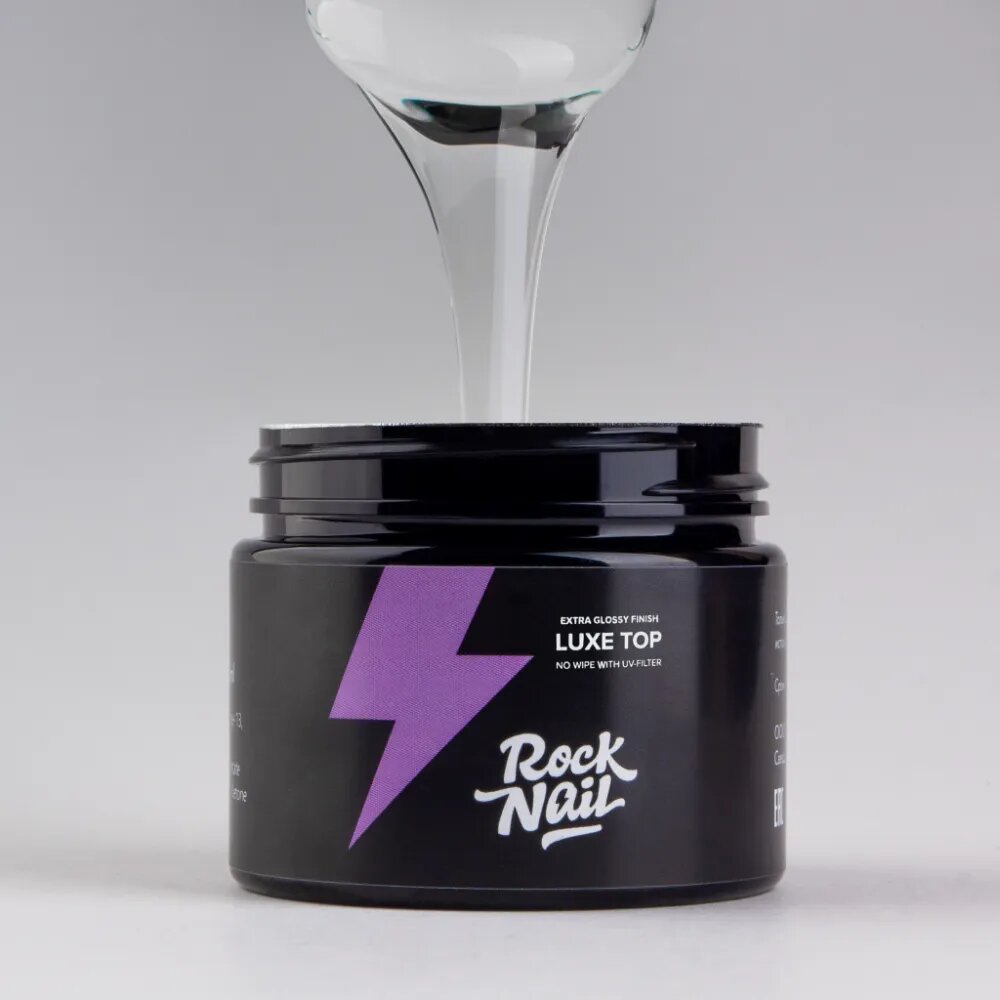 Топ RockNail Top Luxe суперглянцевый 50 мл