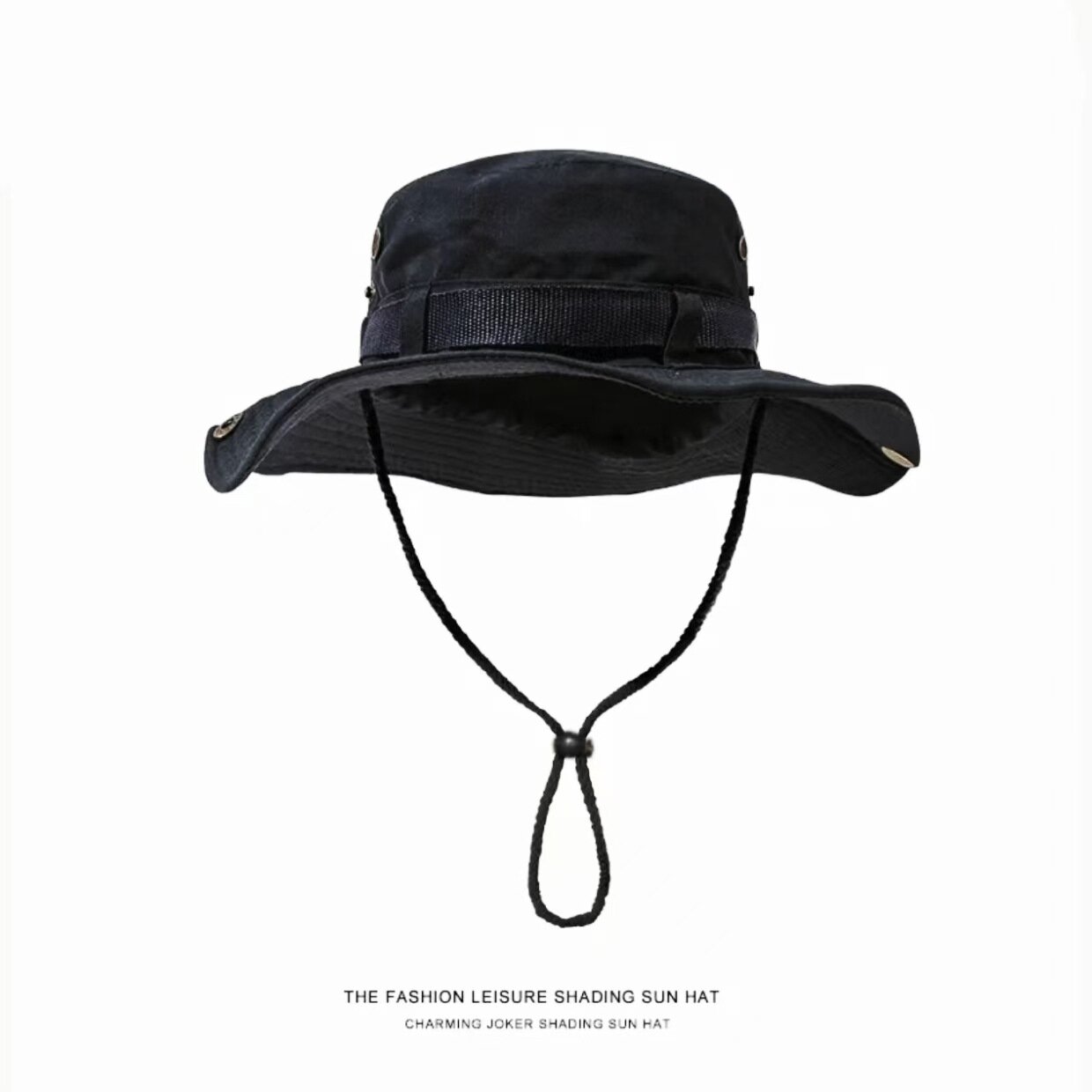 Шляпа, уличная, альпинистская, солнцезащитная, для рыбалки, летняя, черная