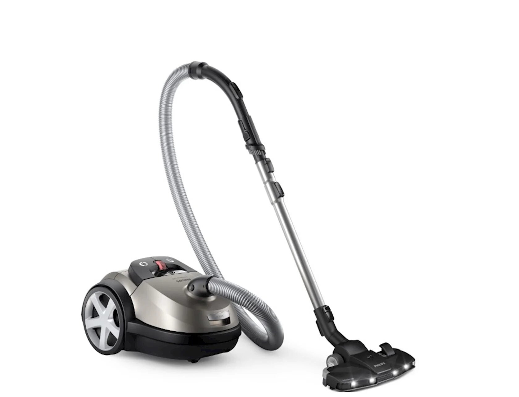 Пылесос Philips XD8052/12, 2200Вт , электронная регулировка силы всасывания , серебристый