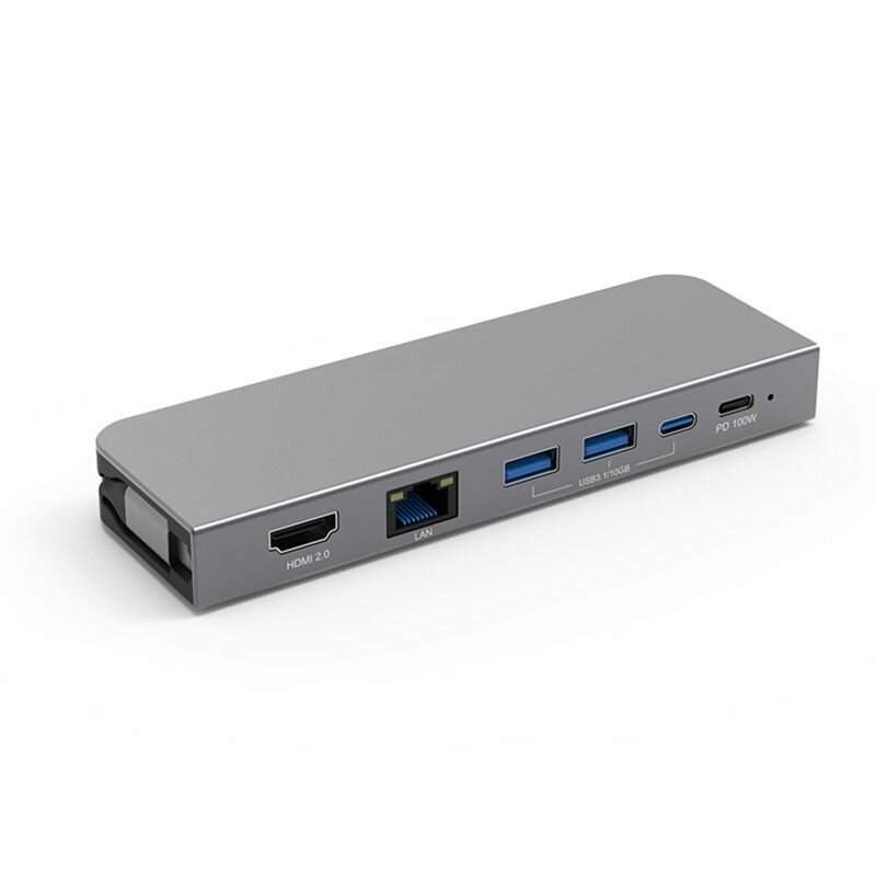 Адаптер Blueendless USB 3.1 10 ГБ HUB Type-C, док-станция, совместимый с HDMI2.0, Gigabit Lan PD 100 Вт для ноутбуков MacBook