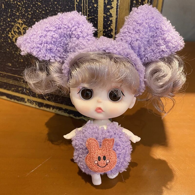 Кукла брелок ПВХ, сиреневый, Keychain Purple Doll
