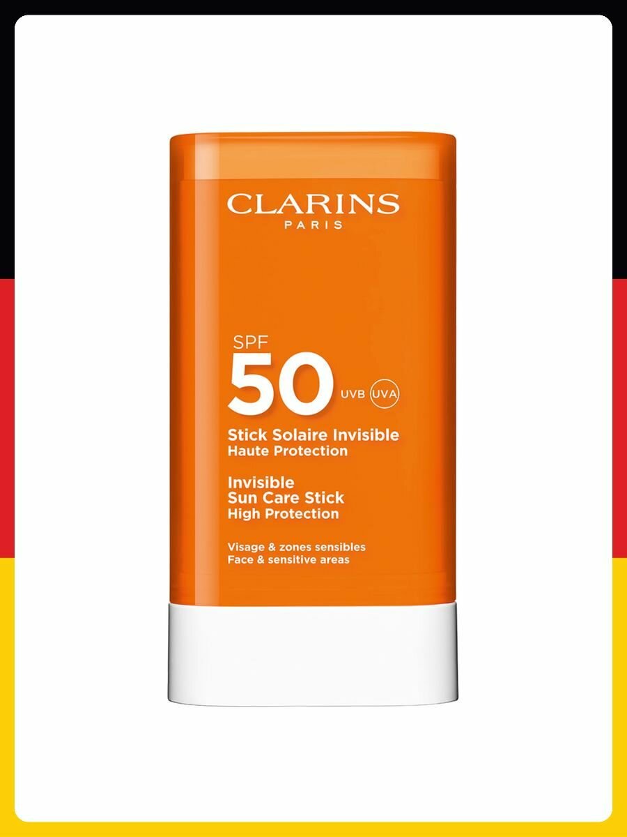 Средство солнцезащитное CLARINS Stick Solaire Invisible Visage SPF 50