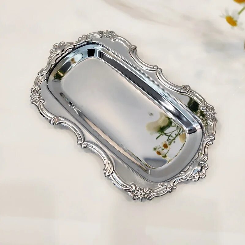 Винтажный поднос Silver 20.3*14.5 см