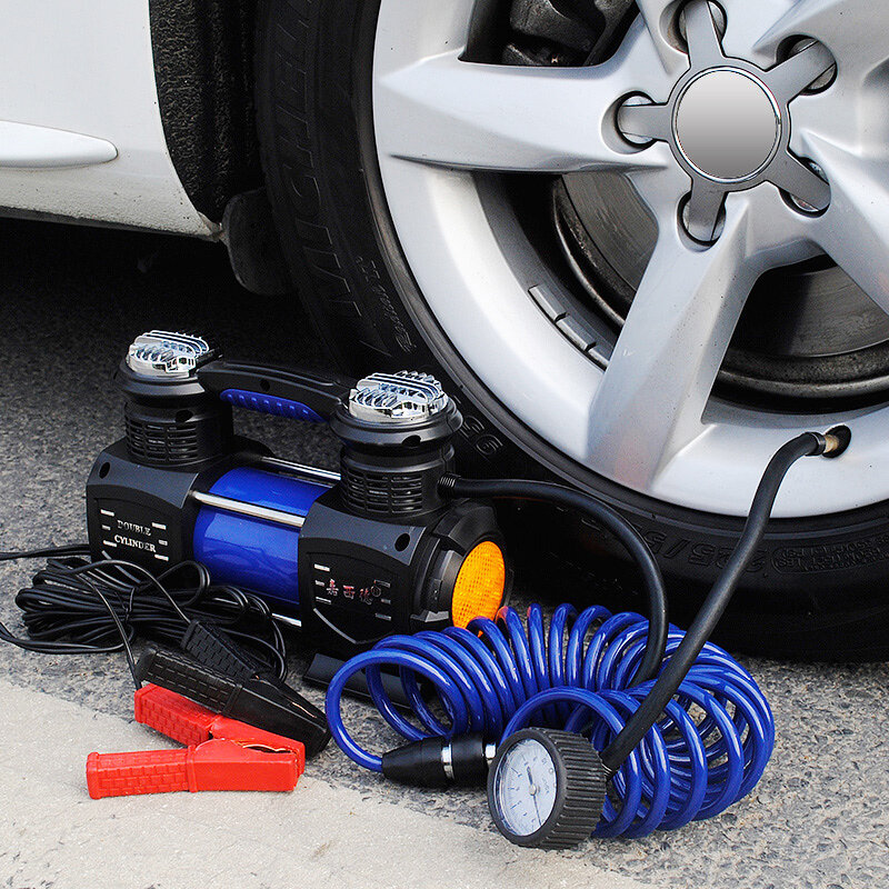 Jiaxide Car Air Pump, Metal Double 30-Cylinder Direct Drive Air Pump, Portable 300W High-Power