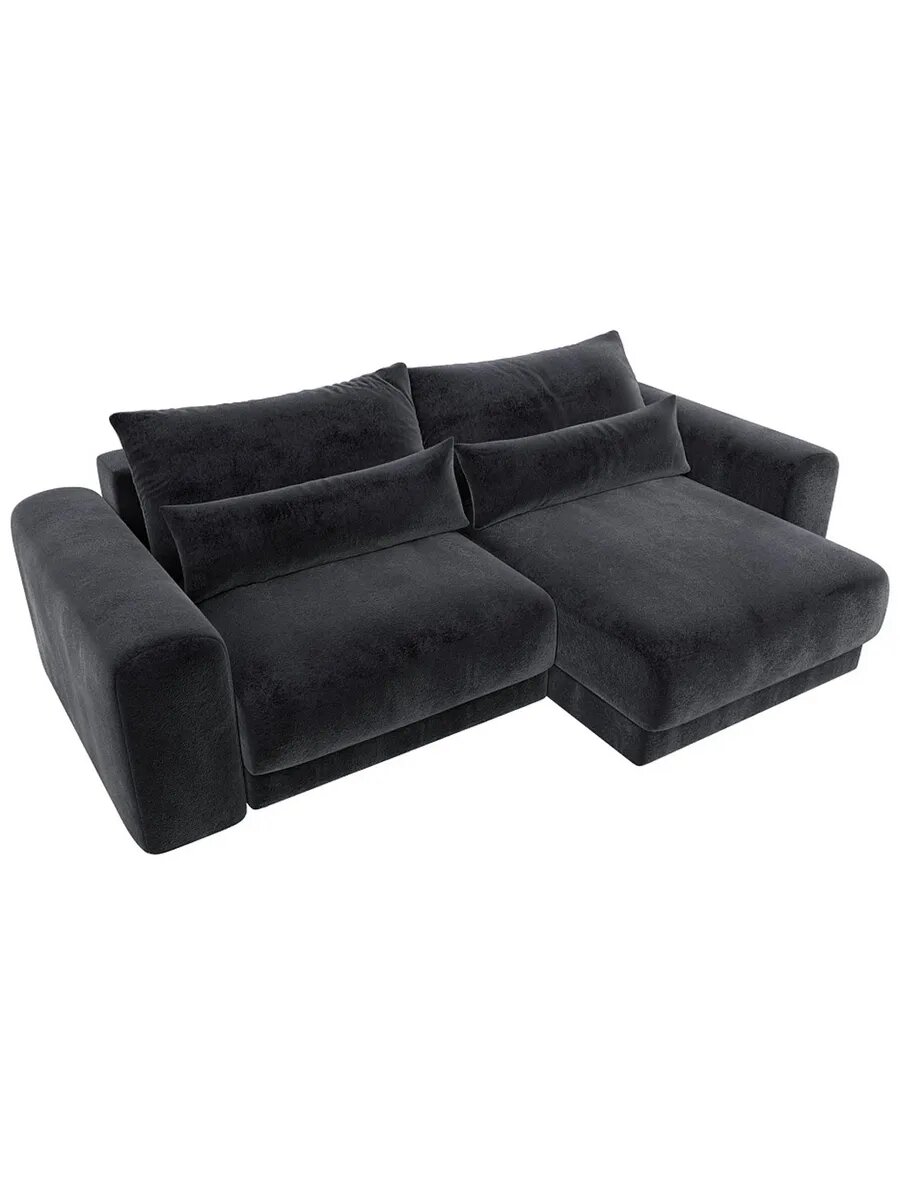 Диван с универсальным углом Крокус со спальным местом 140х200 см, пружинный матрас, ящик для белья, велюр