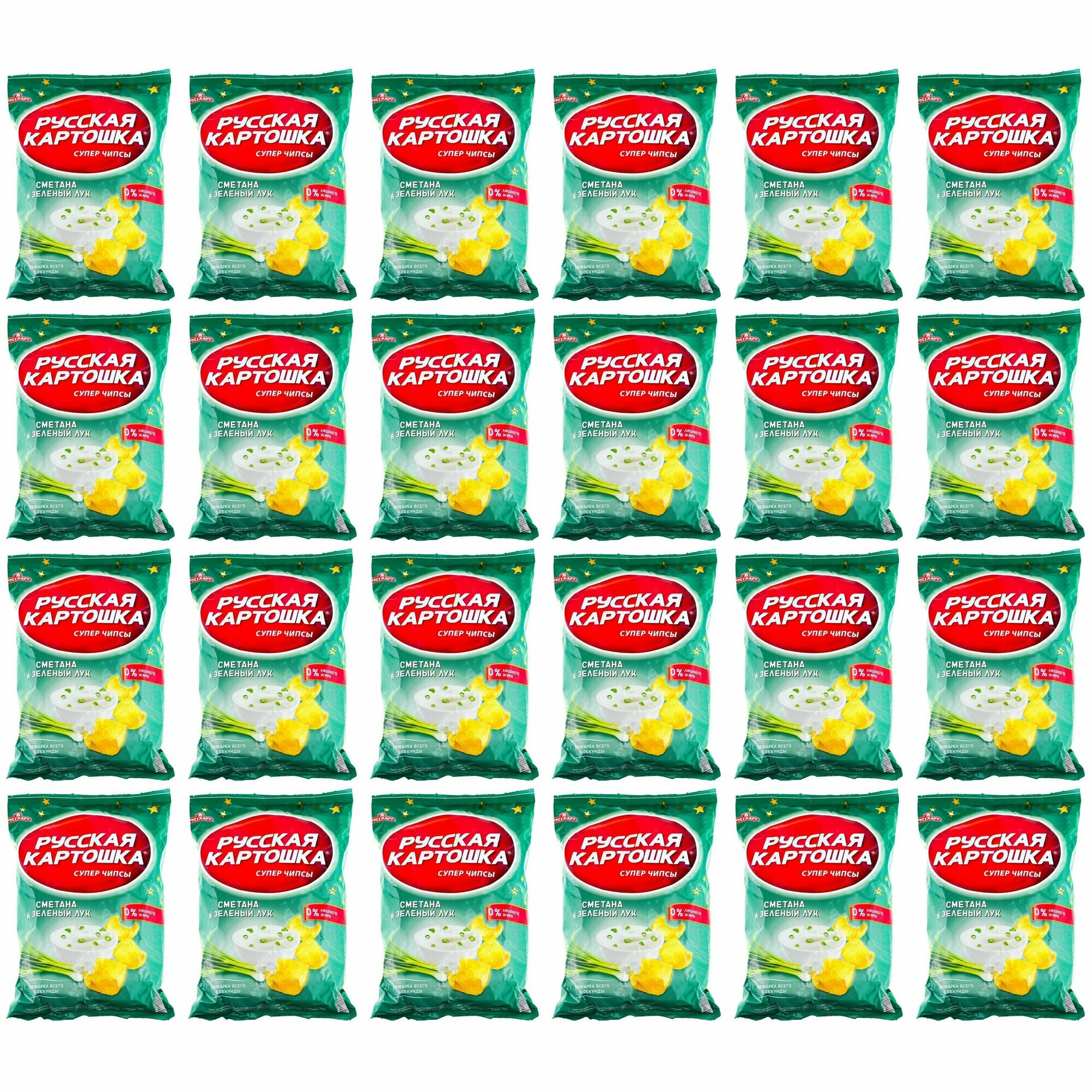 Русскарт Чипсы Русская картошка, 50 г, 24 шт