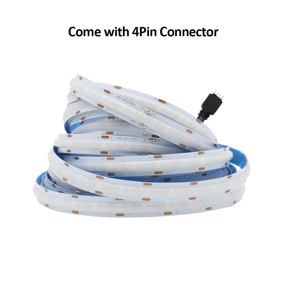Светодиодная лента COB RGB 12В, 1 м, 4Pin