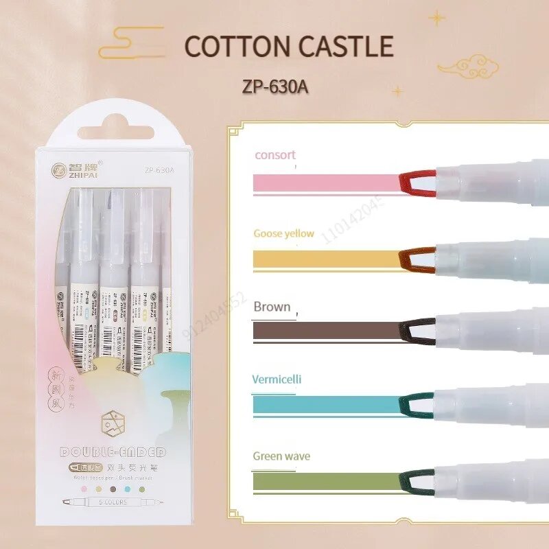 Маркеры ZhiPai Cotton Castle 5 шт.