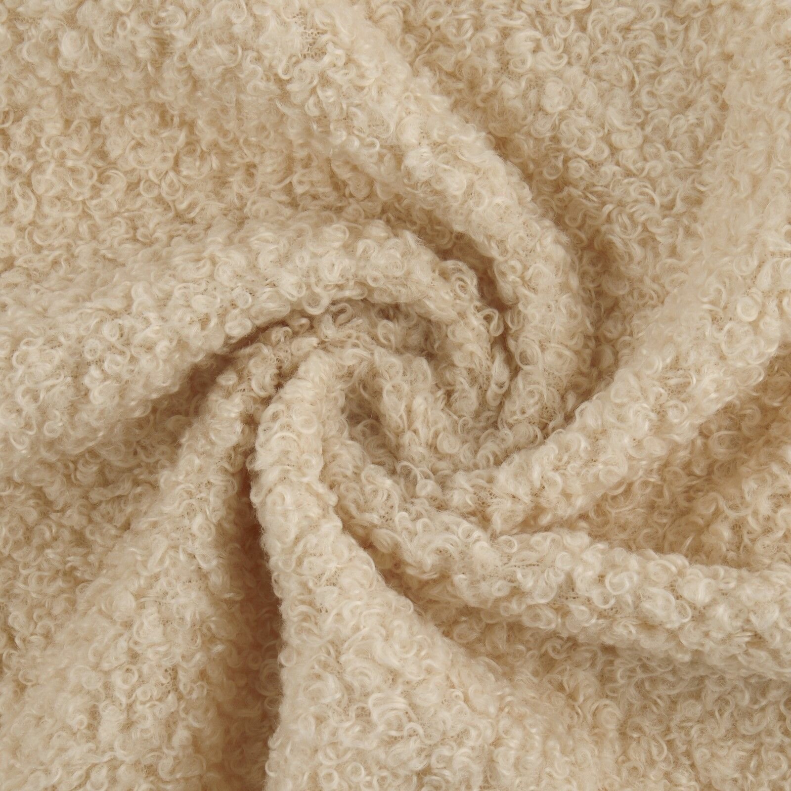 Лоскут мех Барашек , 50 50 см, 500 г/м, цвет бежевый №2