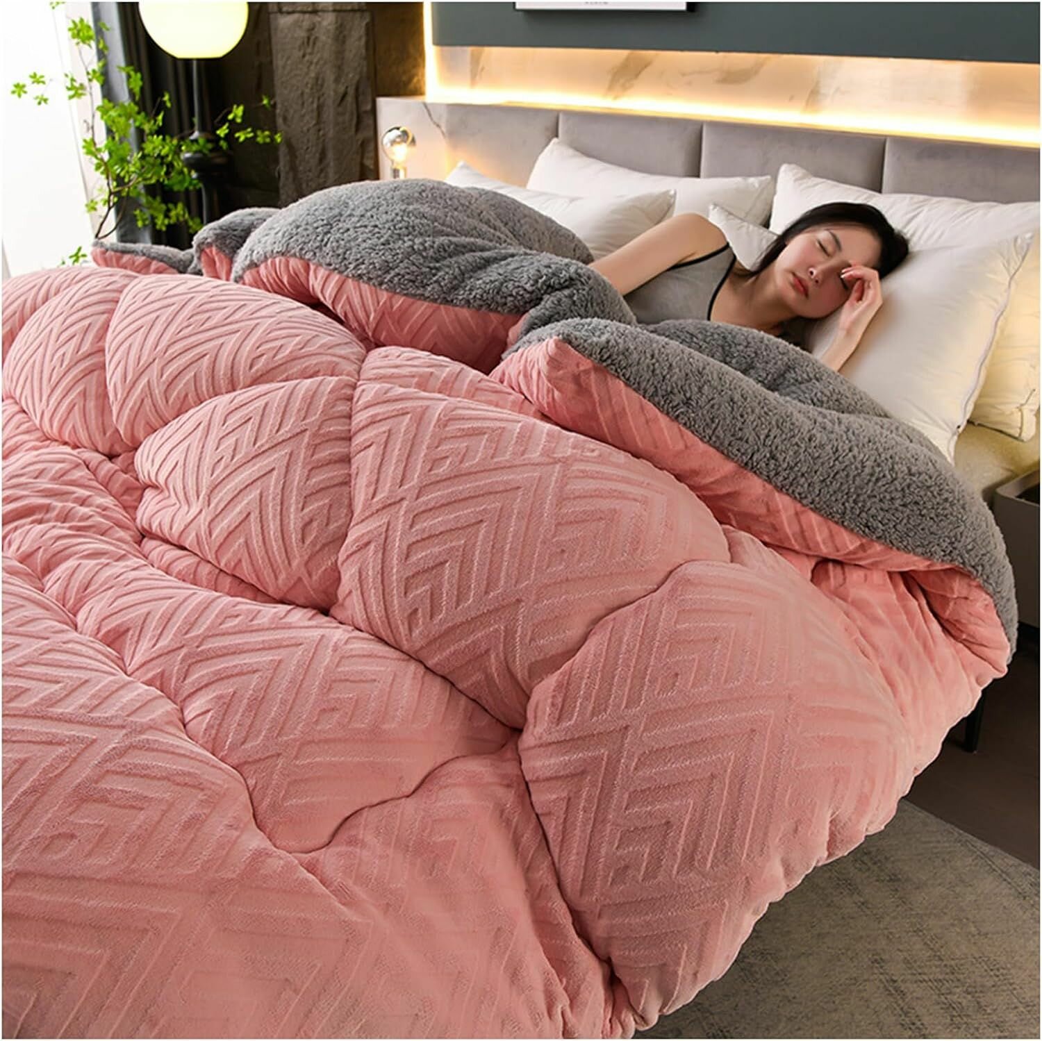 Теплое кашемировое одеяло, утолщенное двустороннее плюшевое одеяло