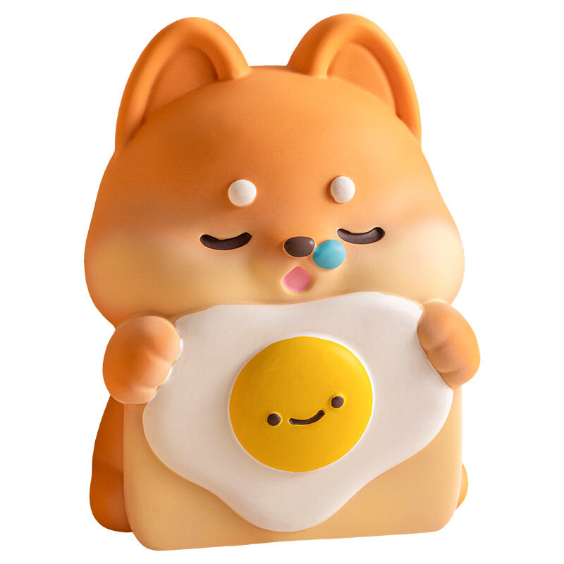 Креативная мультяшная копилка в виде собаки-тоста – ПВХ-копилка для детей, большая вместимость, удобный доступ, идеальный подарок для детей, 15 x 16 x 20 см