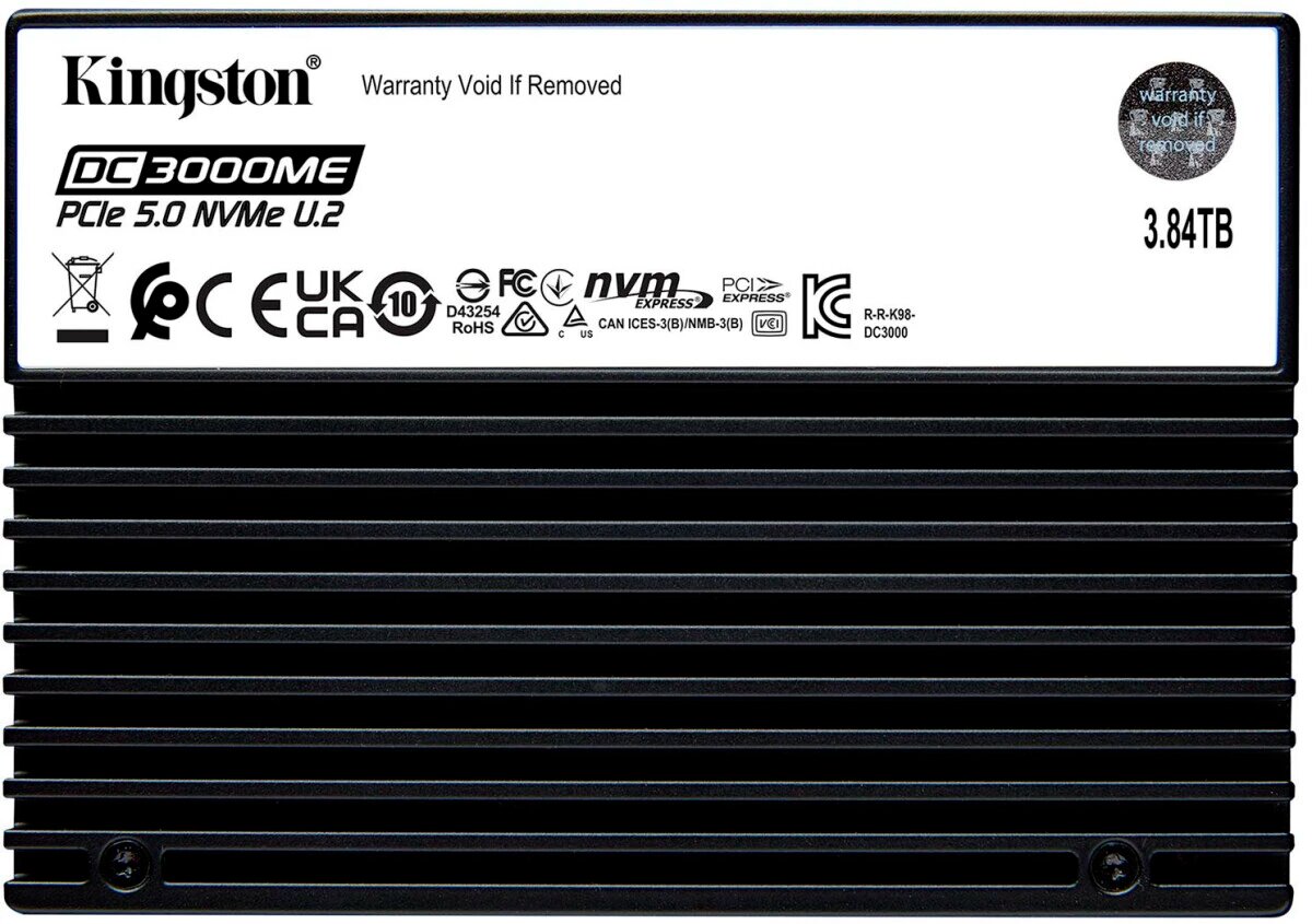 Накопитель SSD 3.84Tb Kingston DC3000ME (SEDC3000ME/3T8)
