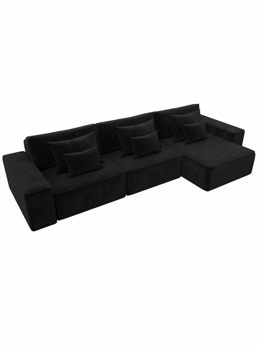 Диван угловой Триумф со спальным местом 304х149 см, ящик для белья, универсальный угол, велюр