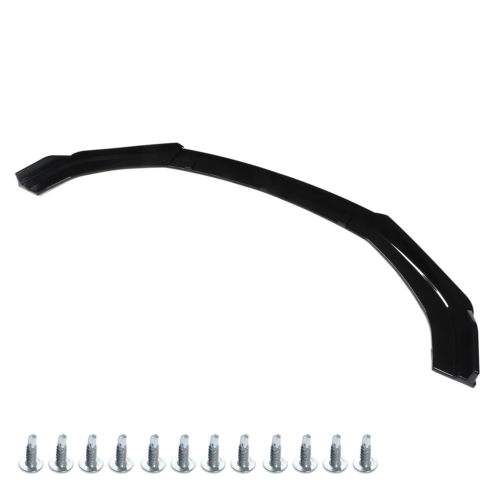Комплект сплиттера для переднего бампера Gloss Black, высокопрочный комплект переднего спойлера для легкой установки, совместимый с различными моделями автомобилей