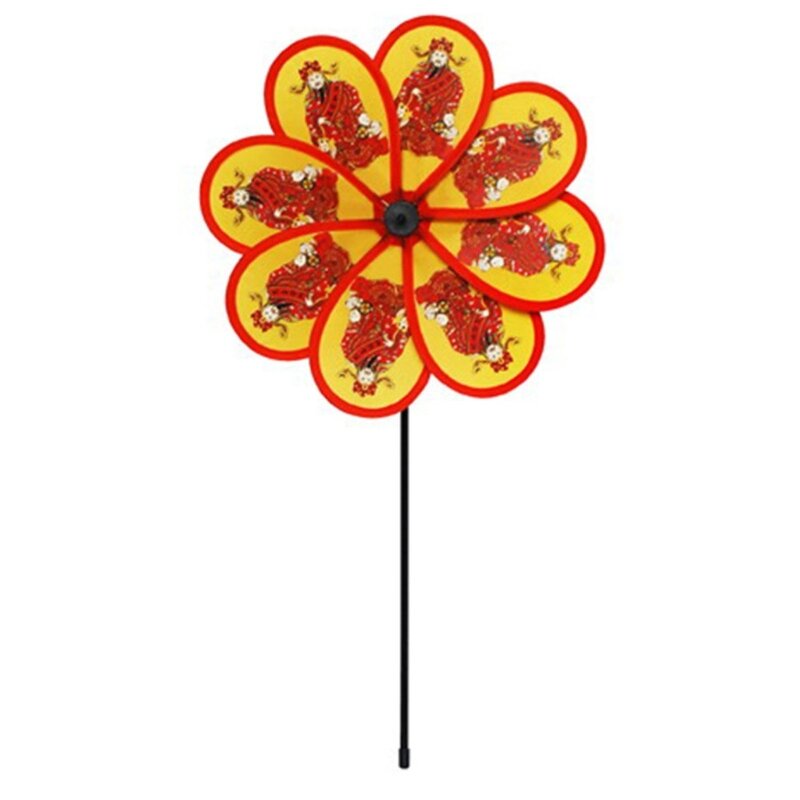 8 Лопастей Бога Богатства Ветряные Прядильни Газонные Вертушки Ветряная Мельница Сад Двор Патио