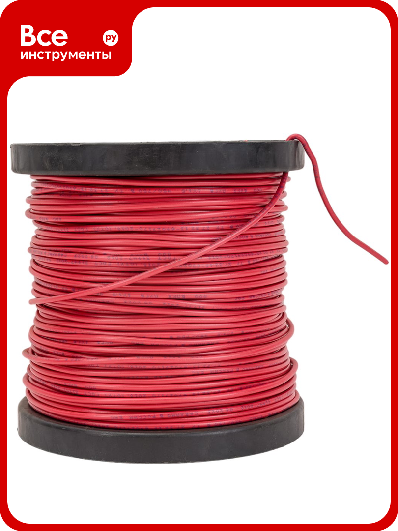 Провод ПУГВ Торкабель 1,5 красный 100м на катушке 0749524537042