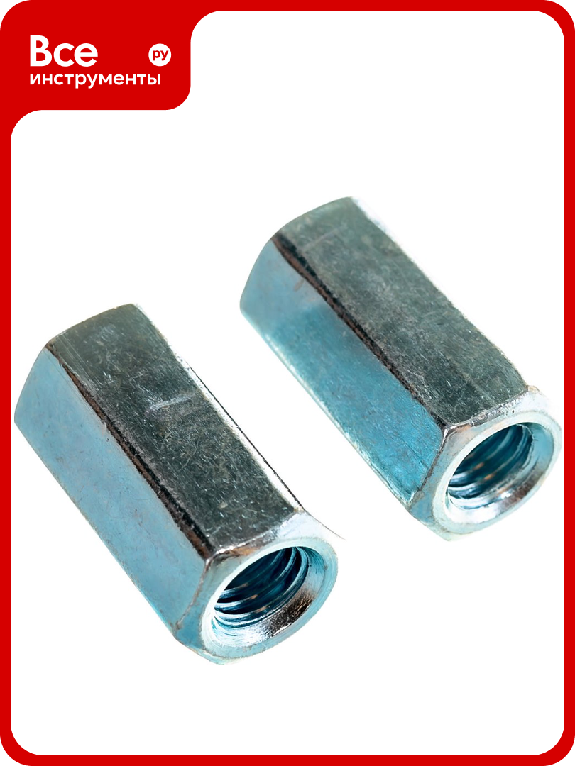Удлиняющая гайка креп-комп цинк DIN6334 м8х25 100шт гу8ф