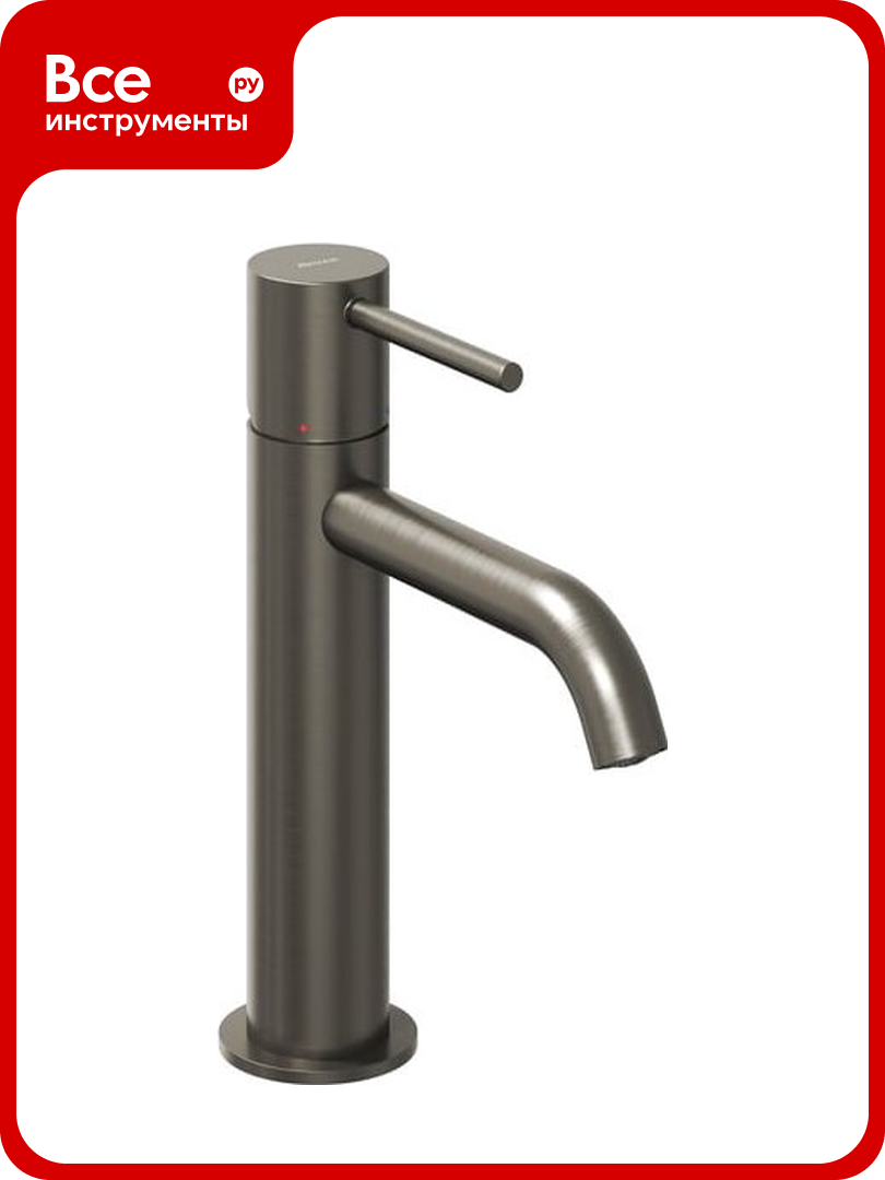 Смеситель для умывальника RAVAK ES 012.20GB 190 мм, без донного клапана, графит X070310, 5 л, прочная