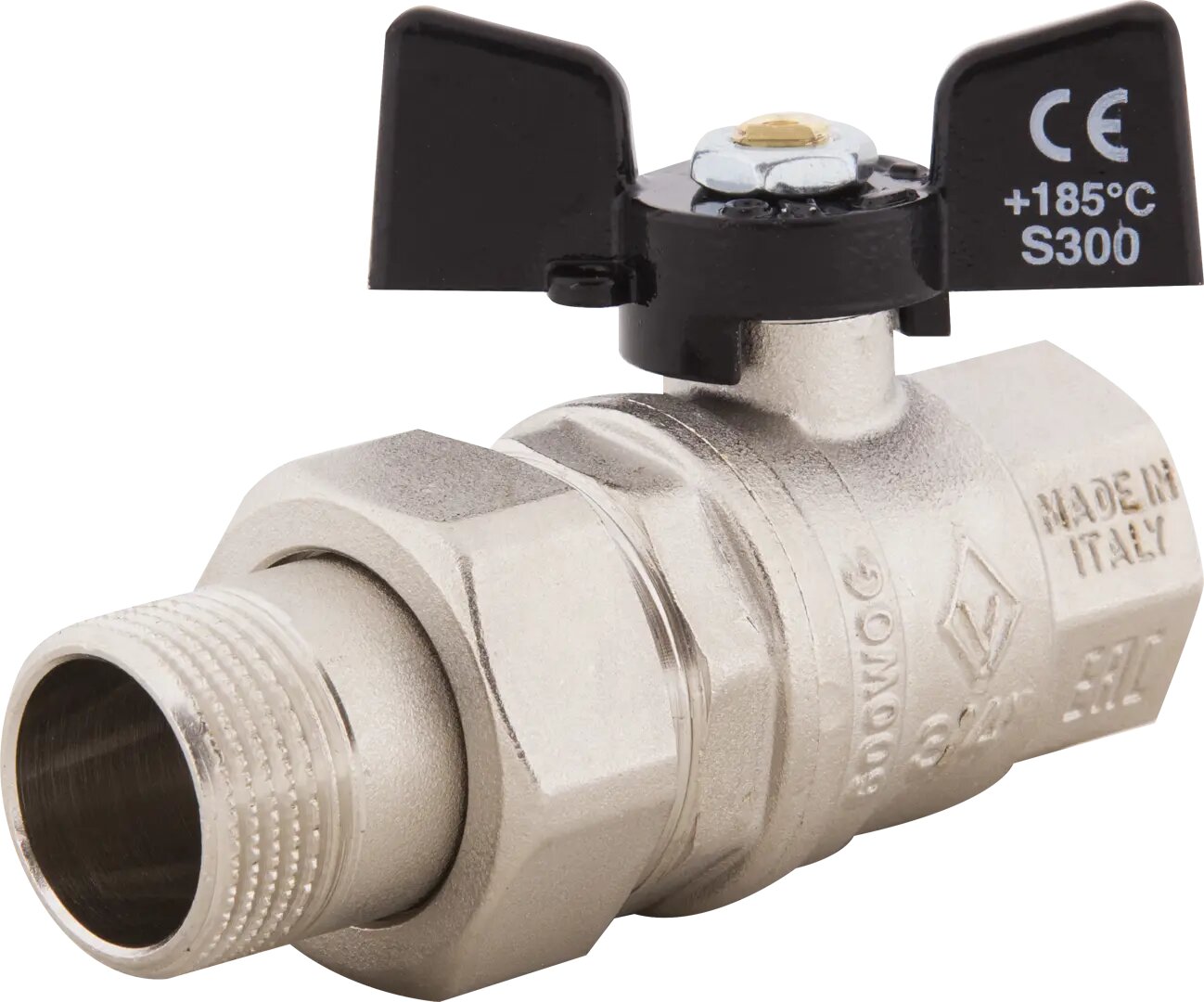 Кран шаровой Bugatti усиленный со сгоном 3/4" серия Oregon