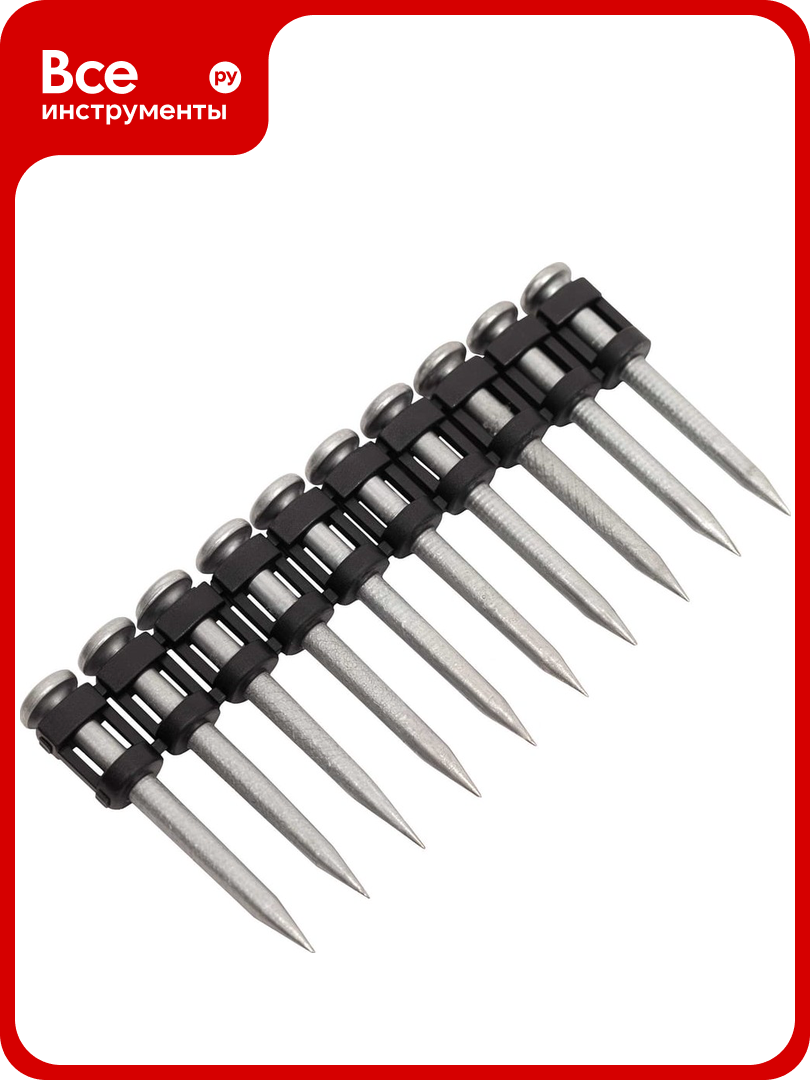 Гвозди по бетону Gigant 3,05x32 мм усиленные оцинк. 1000шт без газового баллона GGN-30532-P, пластиковая