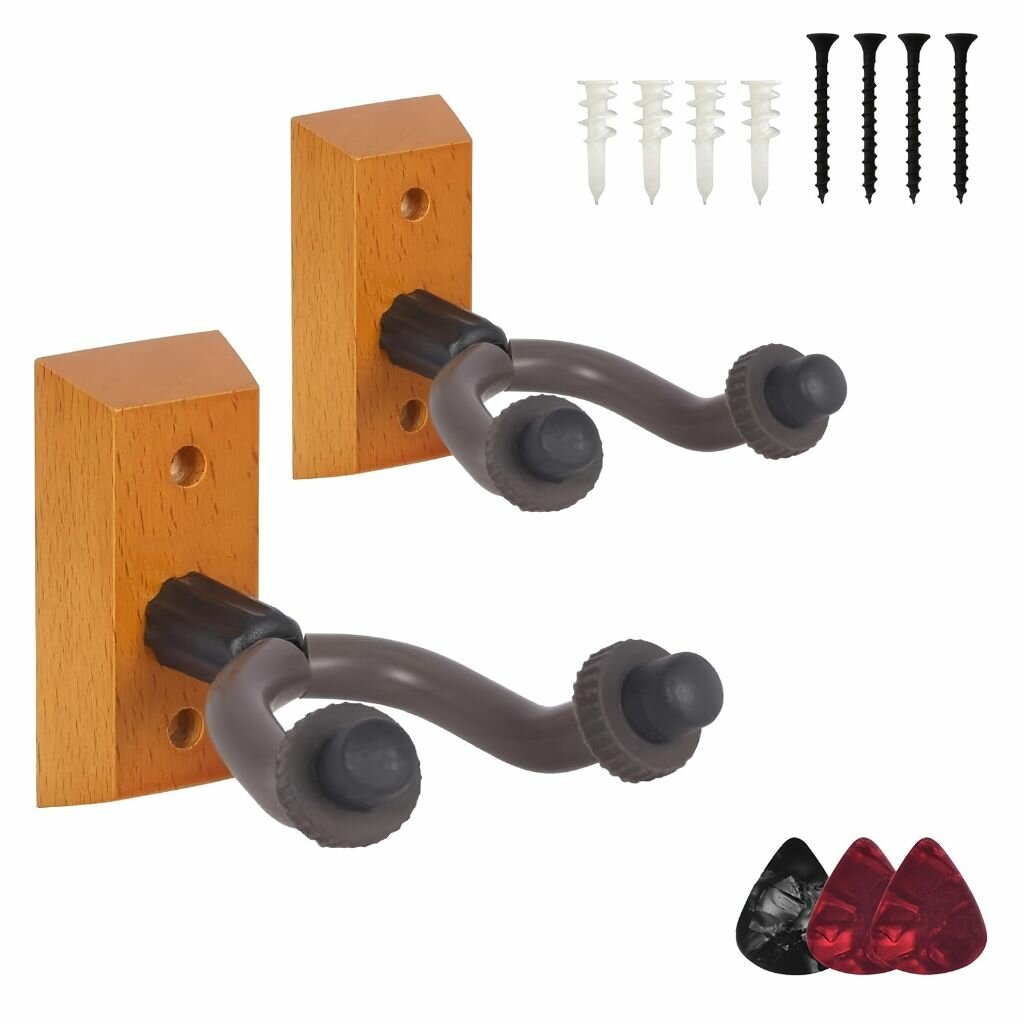 2 комплекта настенных крючков для гитары-2 упаковки