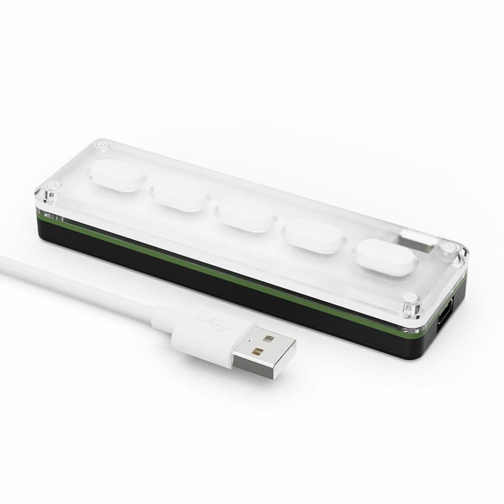 Ручка макроса для программирования, клавиатура, 5-клавишная мини-кнопка копирования, беспроводная игровая клавиатура Macropad, механическая