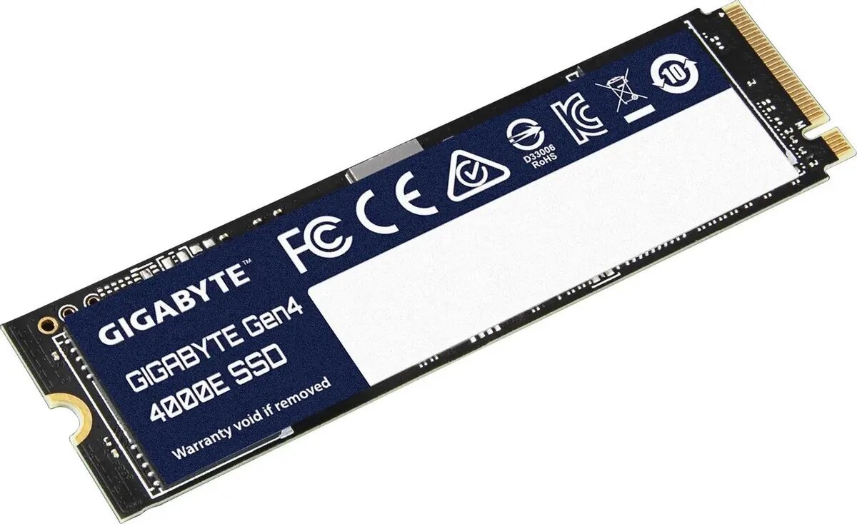G440E500G / SSD накопитель Gigabyte 4000E 500ГБ, M.2 2280, PCIe 4.0 x4, NVMe, M.2 [g440e500g]