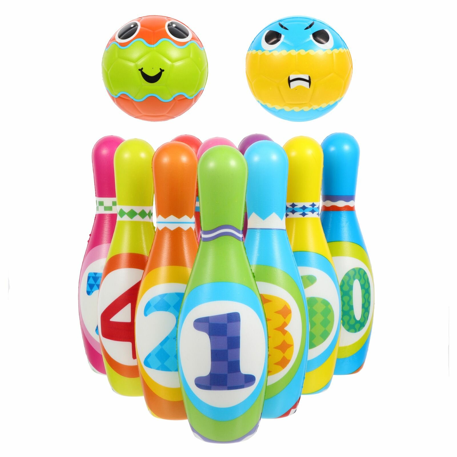 Игровой Набор Для Боулинга Из Пу Для Детей И Родителей Для Игр Внутри И На Открытом Воздухе 1 Комплект