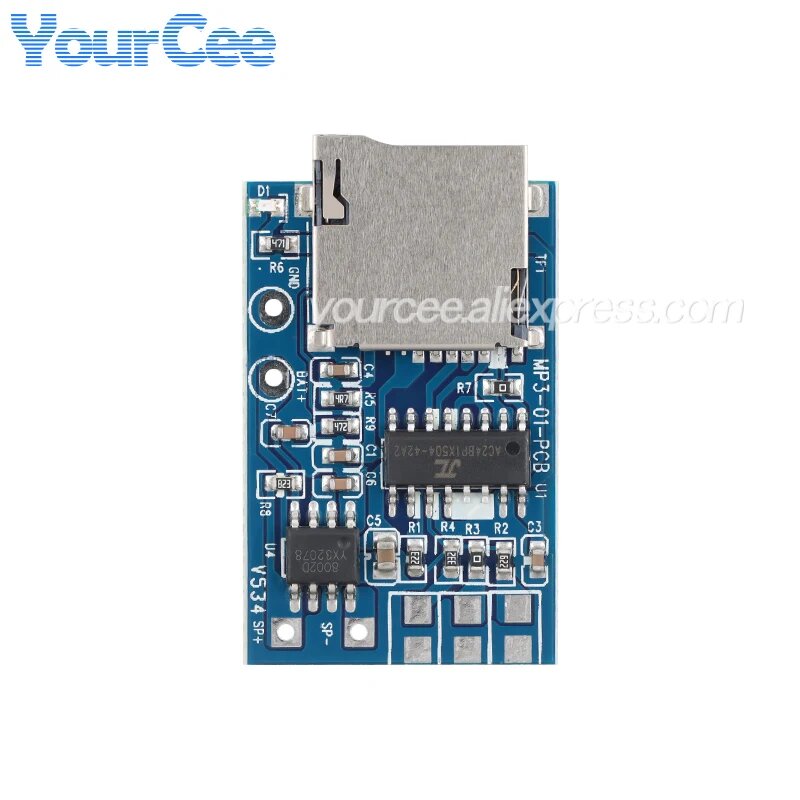 MP3 аудиодекодер модуль Your Cee 2Вт, 5В, Цвет: 1pc — фото 1