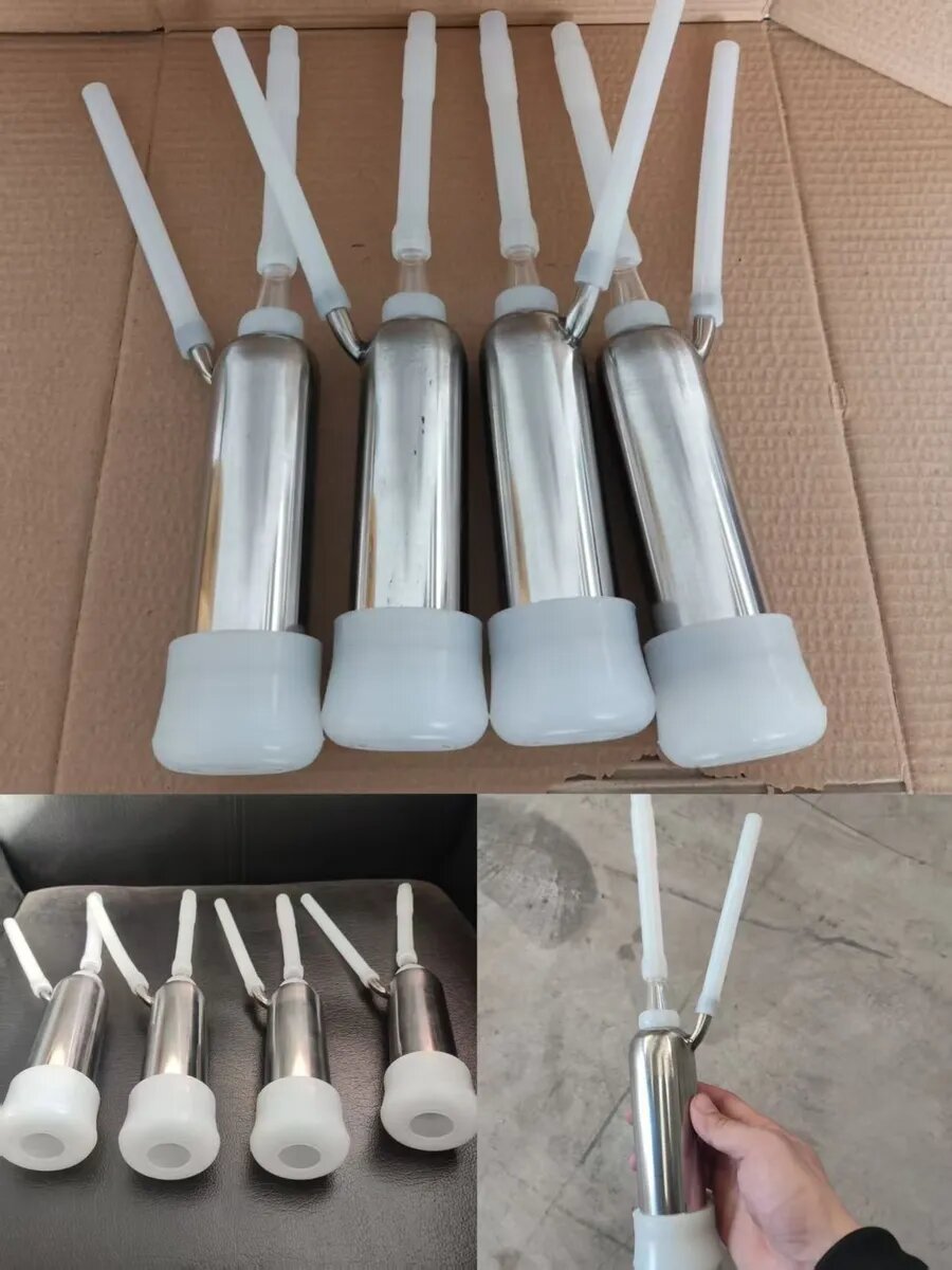 Запчасть для доильного аппарата, Стакан доильный нержавеющий Набор для сбора молочных пульп, Комплектующие, 4 шт