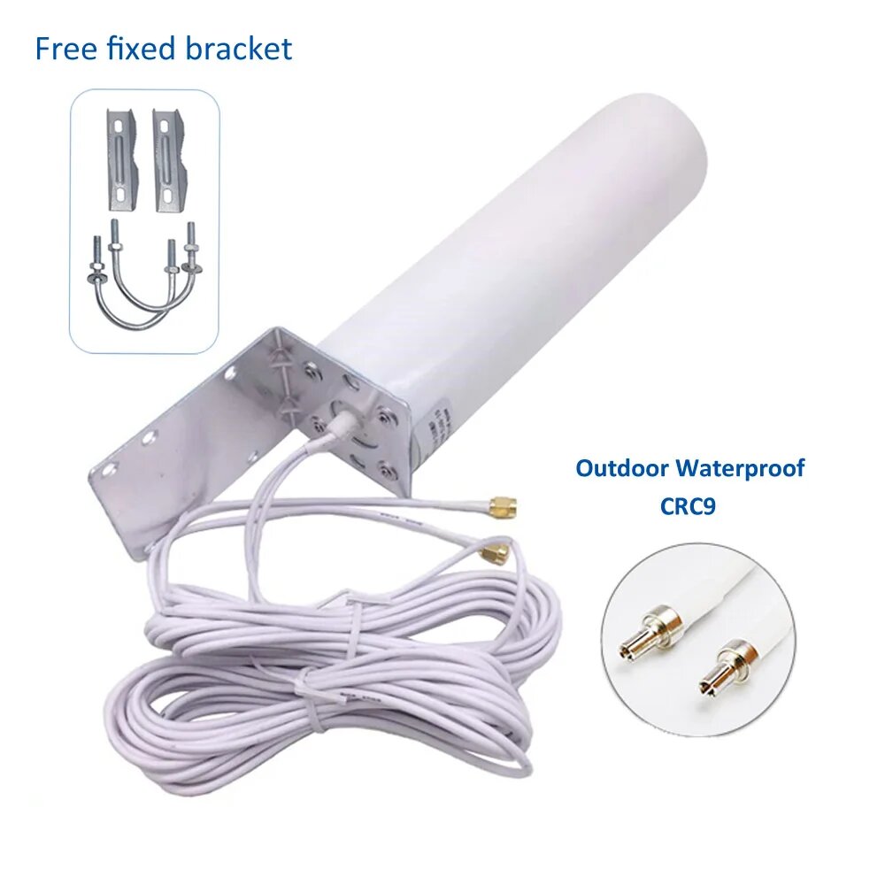 AiMiShang наружная антенна 4G LTE 3G 12dBi 5м, CRC9 Connector