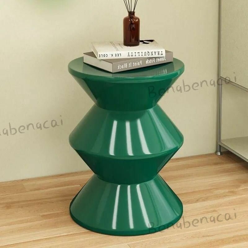 Журнальный стол, пластик, влагостойкое покрытие, для ванной, цвет зеленый, 36,5x36,5 см