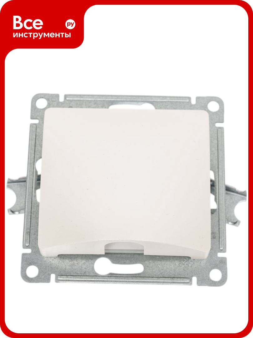 Вывод кабеля Systeme Electric Glossa Перламутр SE GSL000699 встраиваемый модуль пластик-металл IP20 корпус