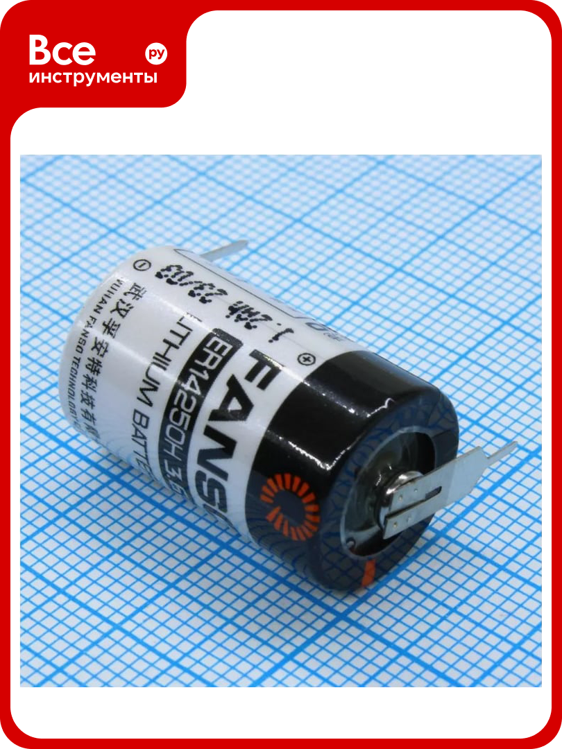 Батарея FANSO тионил-хлоридная (Li-SOCl2) ER14250H/S комплект 8шт 6558610