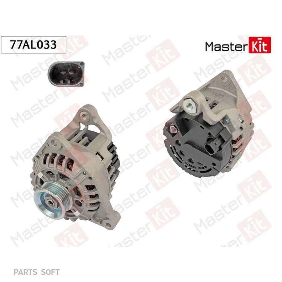 MASTERKIT 77AL033 77AL033 Генератор\ AUDI A6 VW PASSAT 97-05 (14V 90A) ()