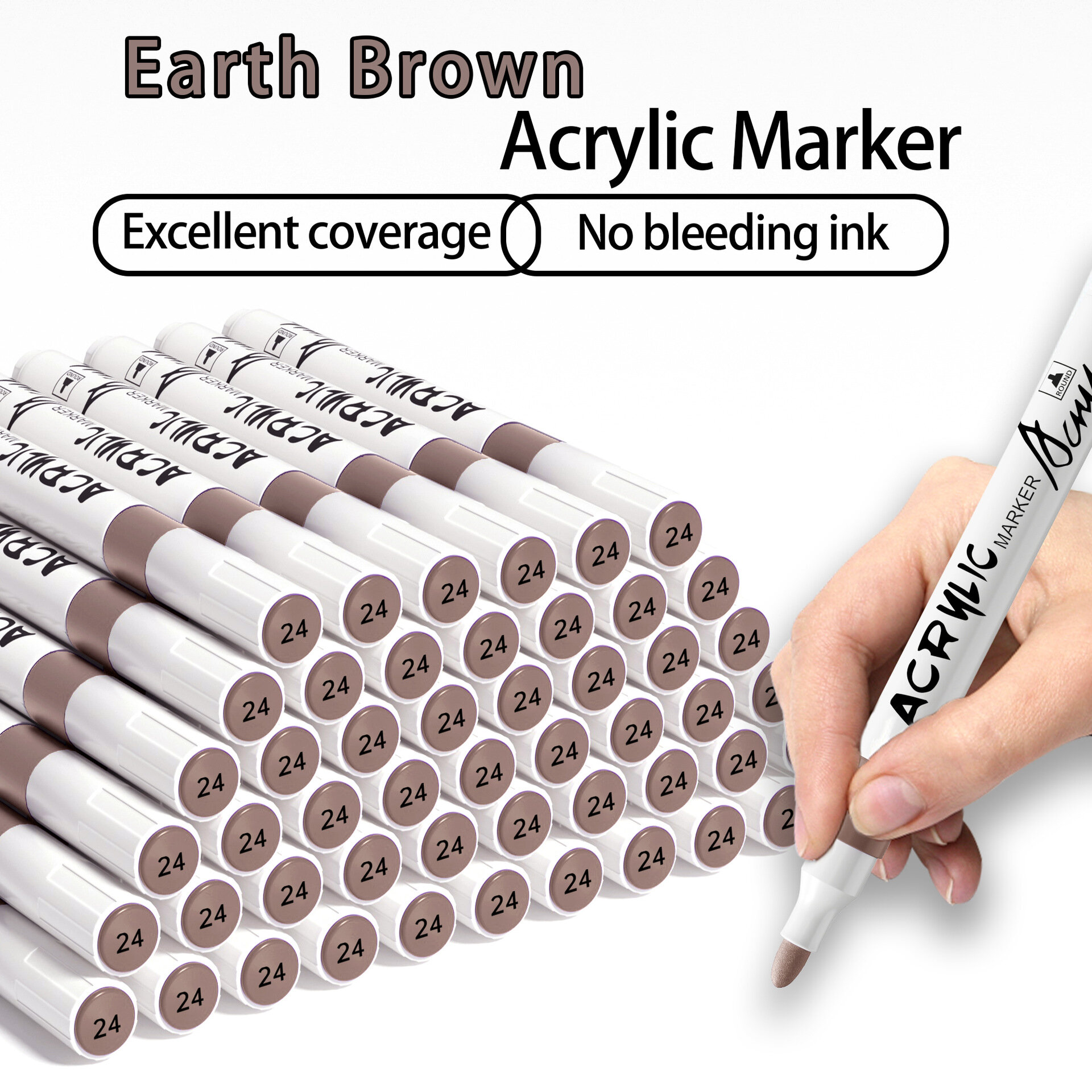 Акриловый маркер 1A1553-24, 50 шт, для граффити, для детей