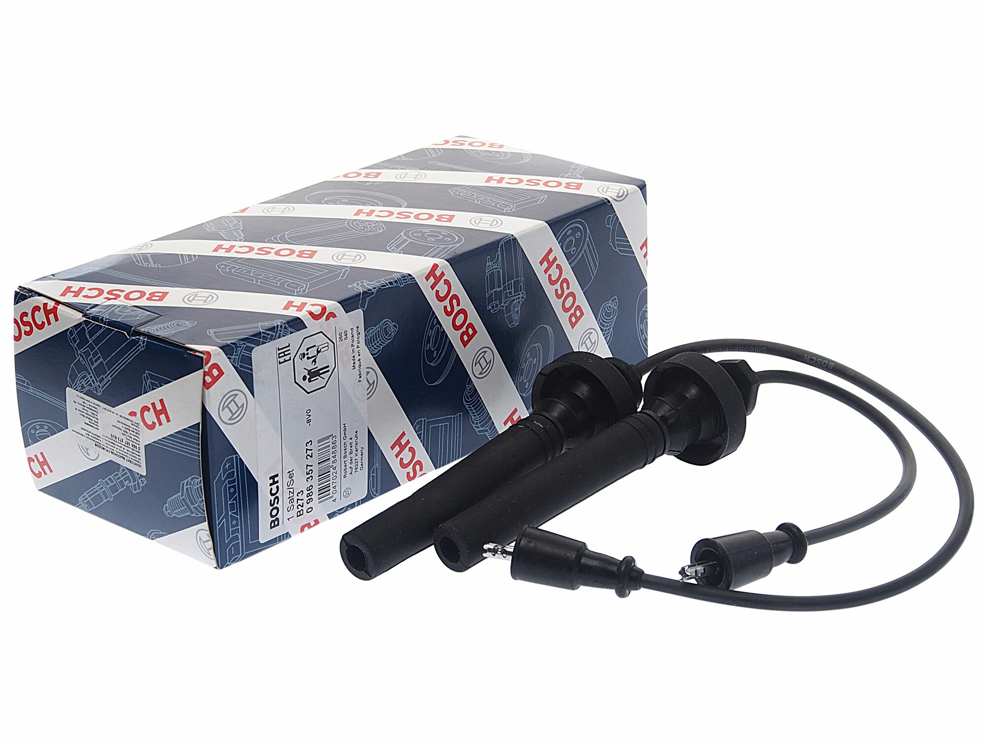 Провод высоковольтный комплект (2шт.) Bosch Арт.0986357273 / MITSUBISHI Lancer (03-)