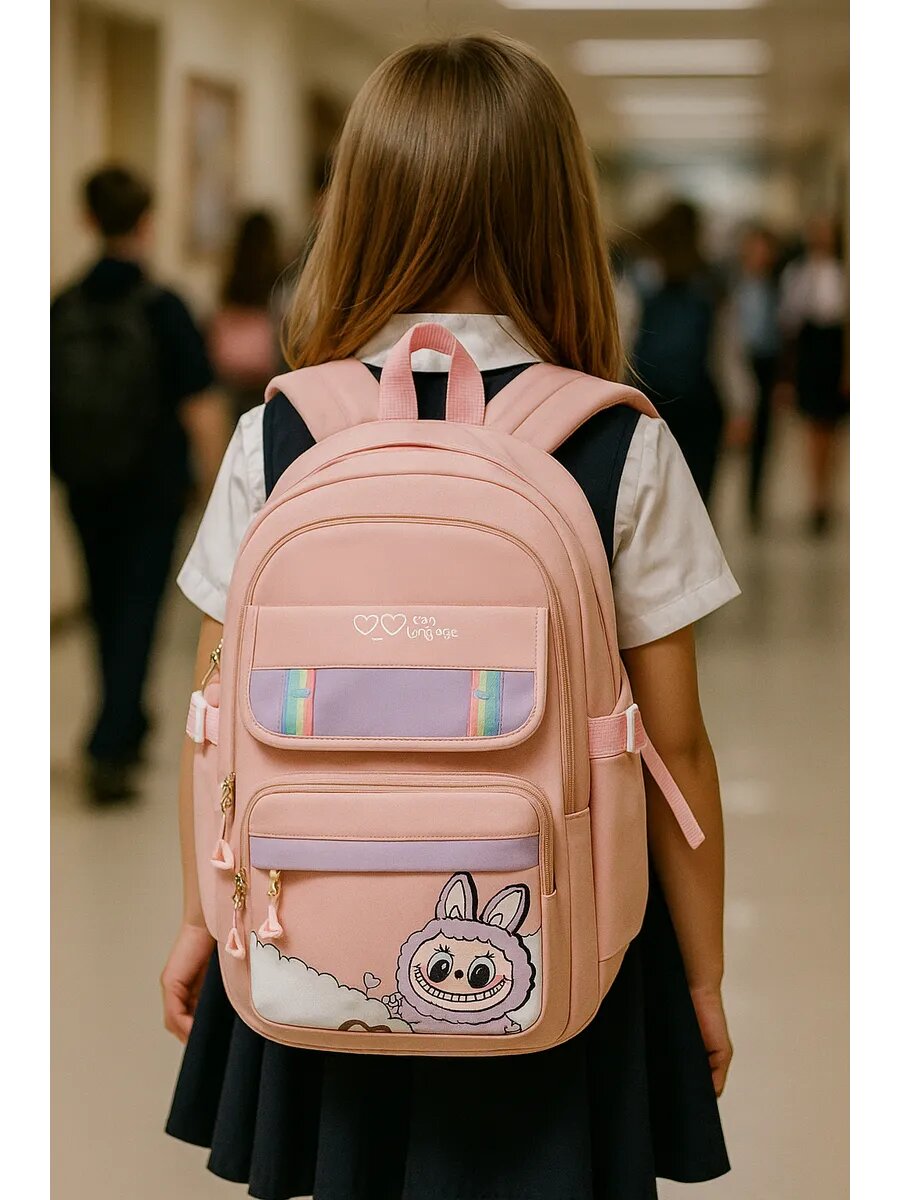 Рюкзак школьный лабубу