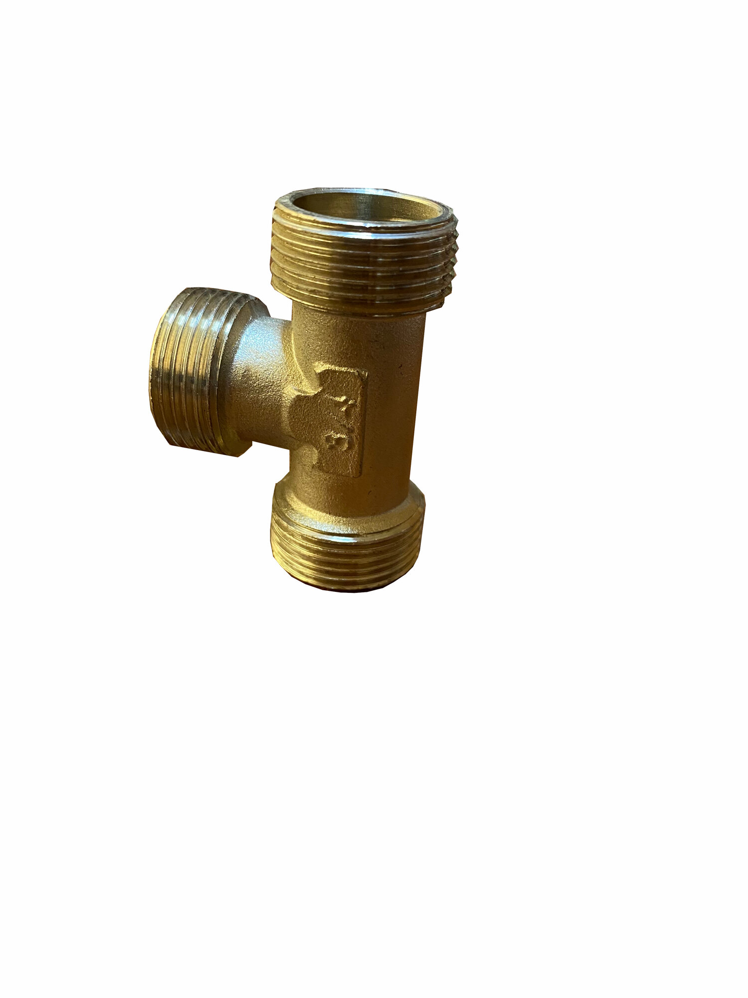 Тройник Ду20 латунный равнопроходной 3/4 НР-НР-НР