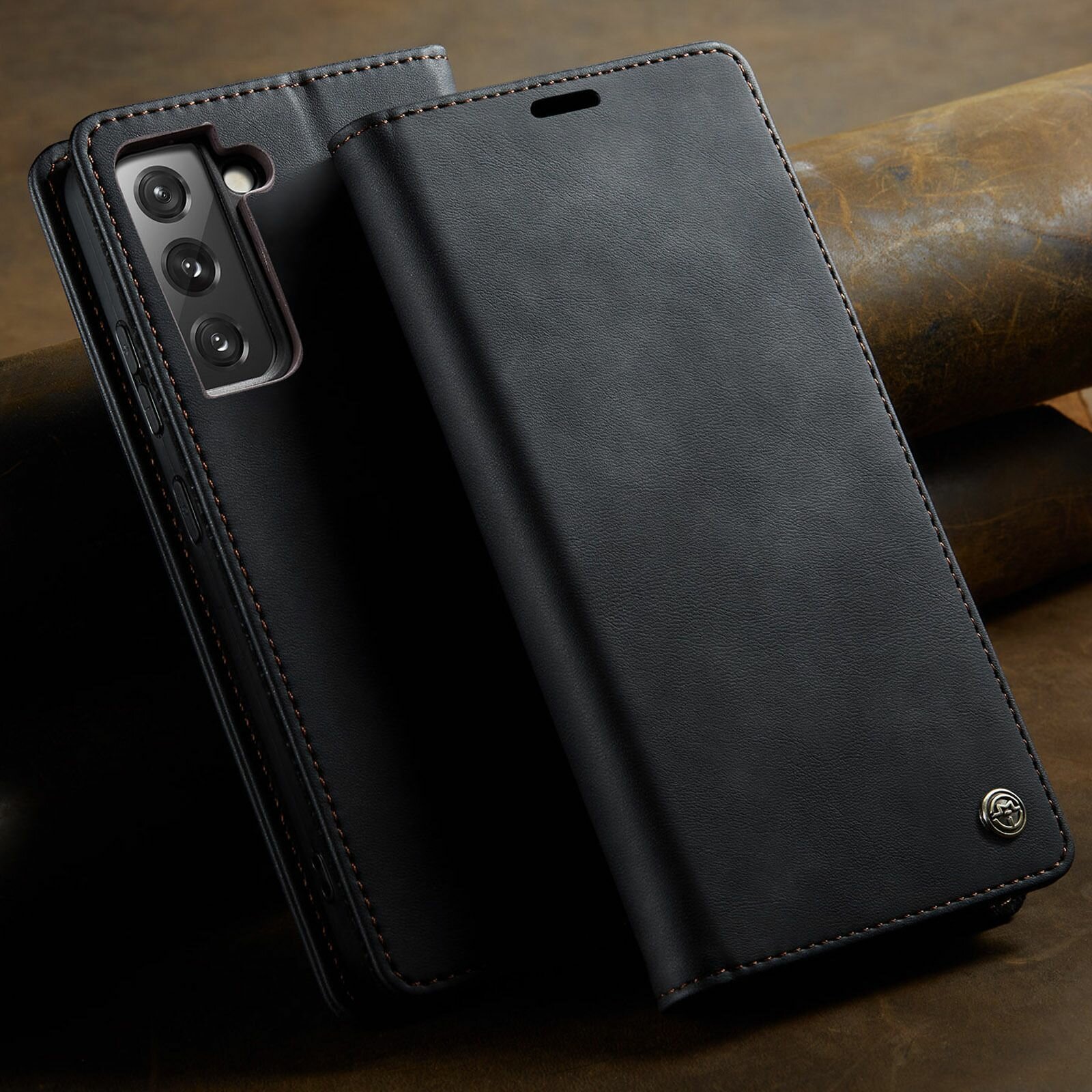 Чехол-книжка CaseMe RFiD Samsung Galaxy S22 черный