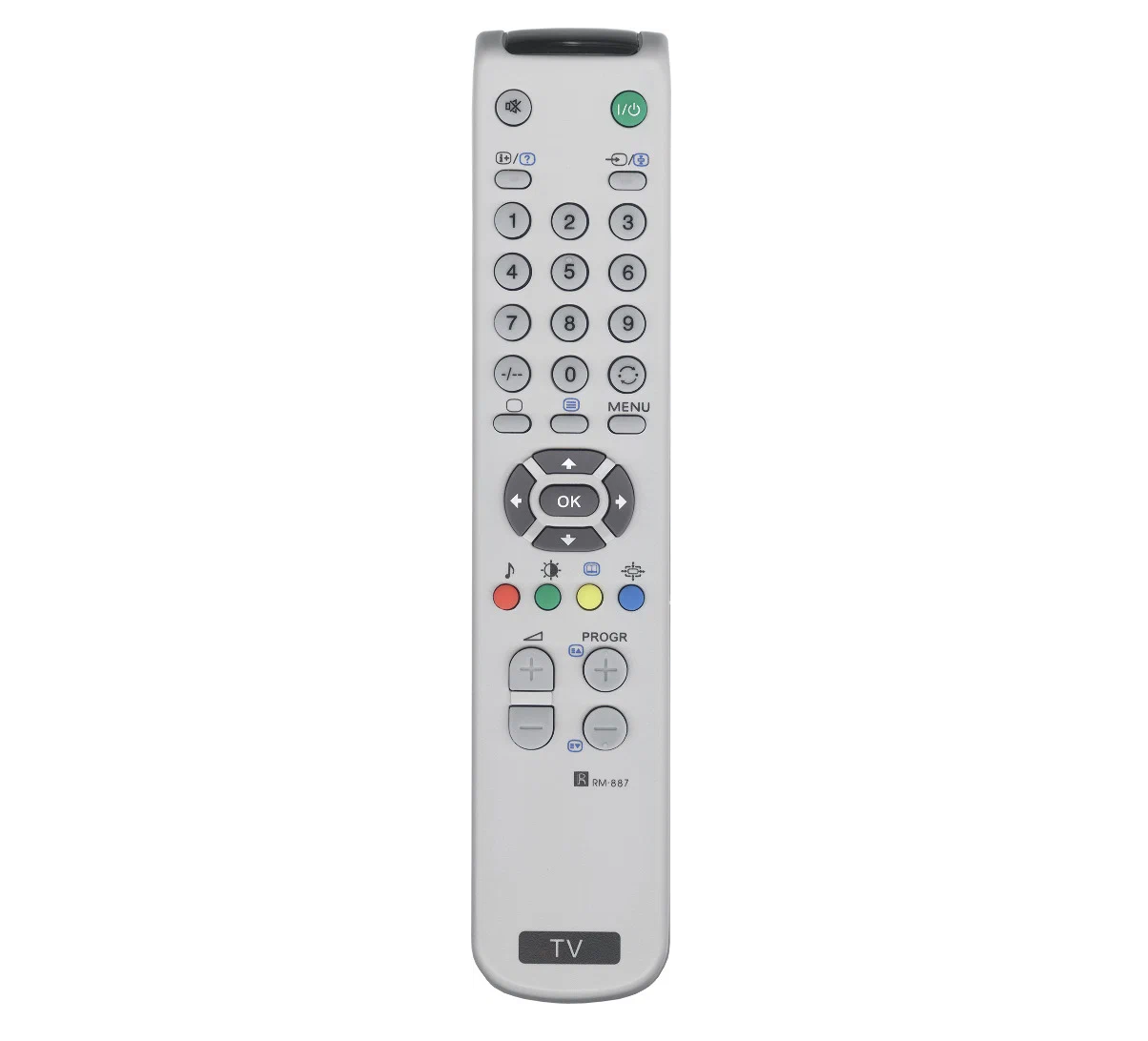 Пульт Huayu RM-887 (RM-889), для телевизора, Sony, цвет серый, ИК-сигнал