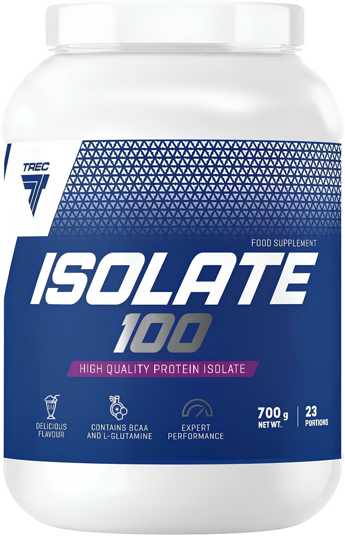 Протеин Trec Nutrition "Isolate 100", сывороточный изолят, ваниль, 700г