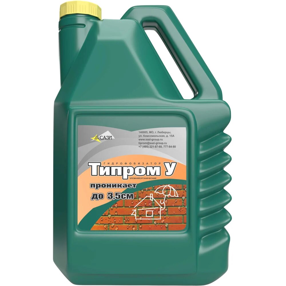 Гидрофобизатор (пропитка) кремнийорганический типром У (без запаха) 5л для бетона, кирпича, камня RM000006836