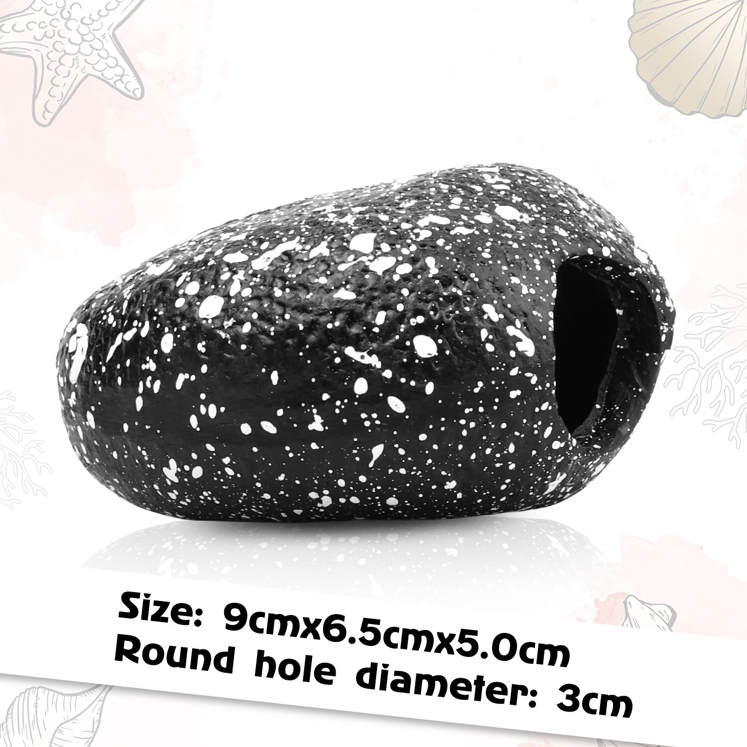 Укрытие для аквариума из смолы, домик для рыб и креветок, для размножения и отдыха